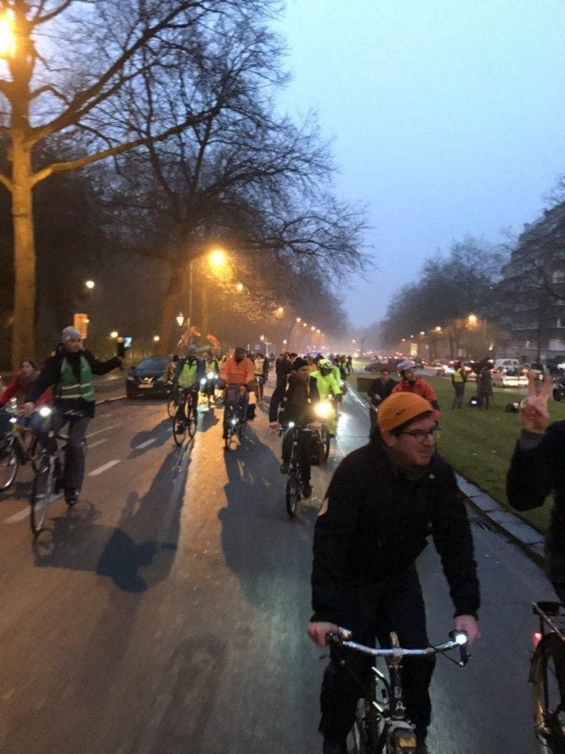 Brussels cyclist action at Avenue Franklin Roosevelt - We Love Brussels