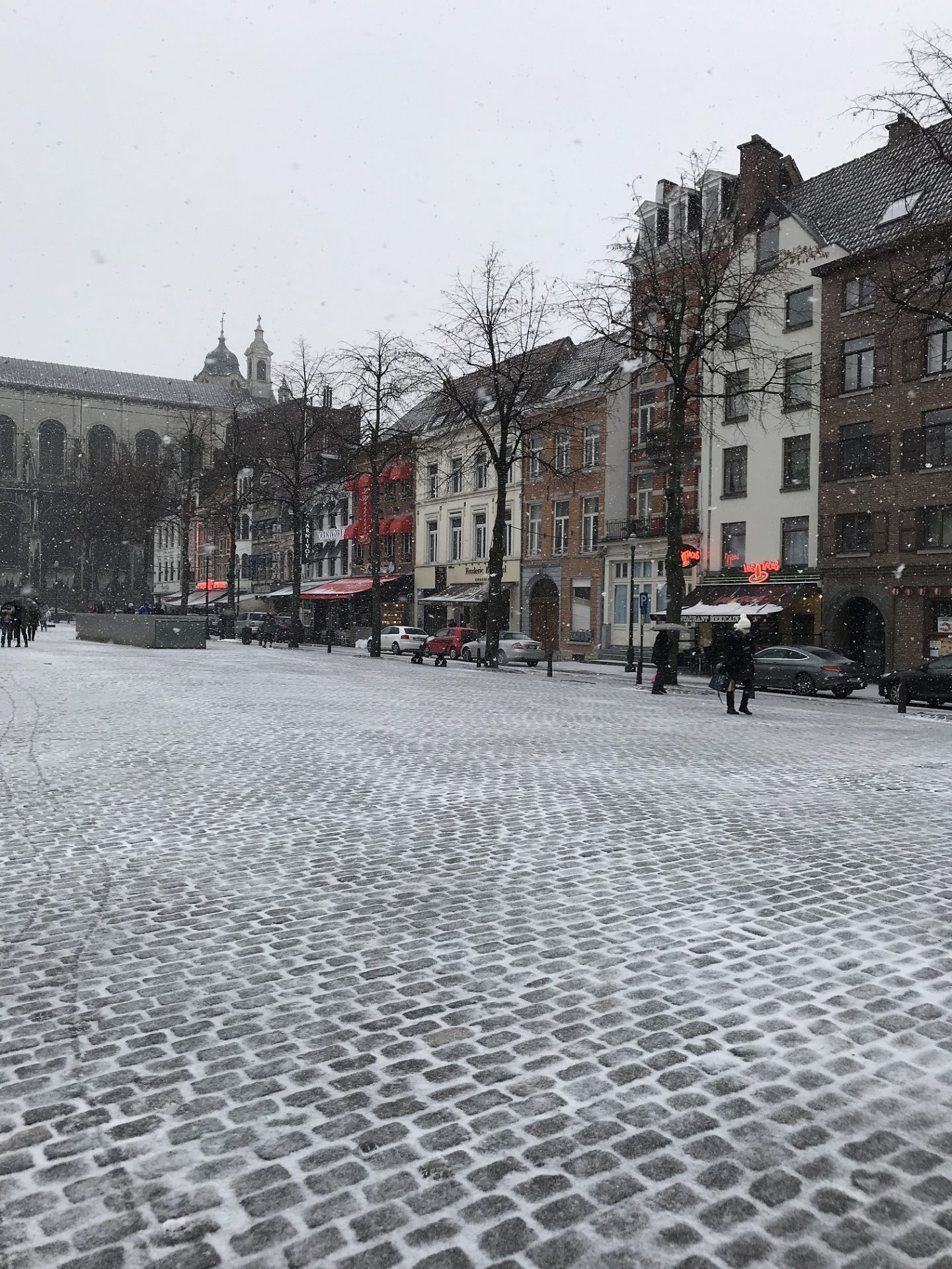 March has arrived in style: Streets of Brussels under snow! - We Love ...