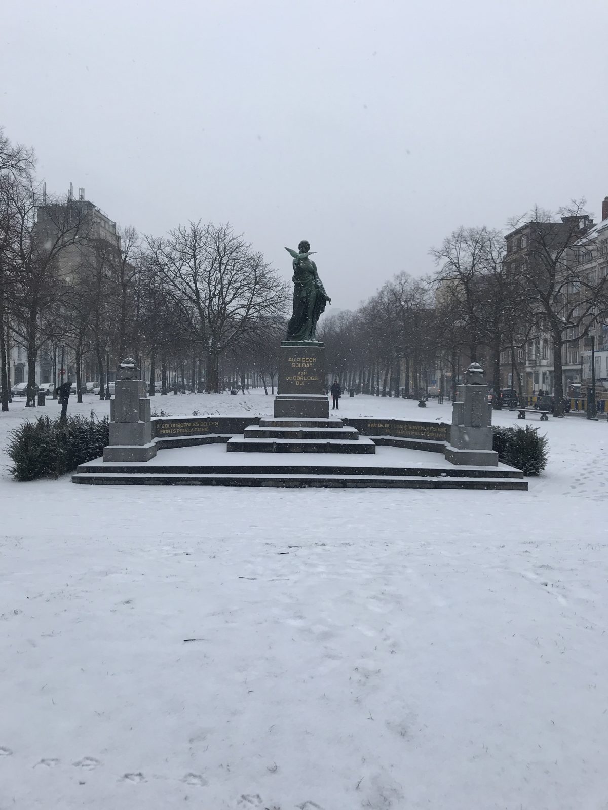 March has arrived in style: Streets of Brussels under snow! - We Love ...