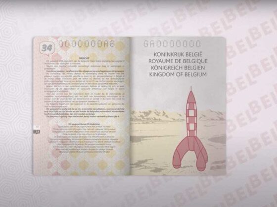 New design of the Belgian passport features the most famous comic strip ...